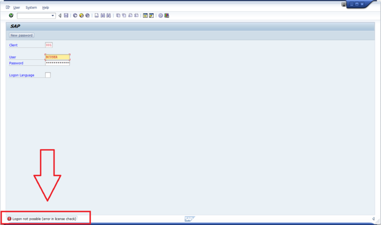 Logon not possible (Error in license check) - ABAP AcademyABAP Academy