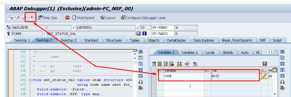 How to change record in database table using debugger? - ABAP AcademyABAP Academy