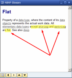 "DBTAB_NAME" must be a flat structure. Internal tables, strings ...
